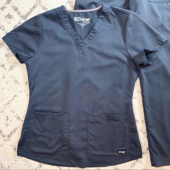 Grey's Anatomy | Tops | Greys Anatomy Barco Gray Scrub Top | Poshmark